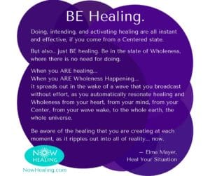 BE Healing. ⋆ Now Healing